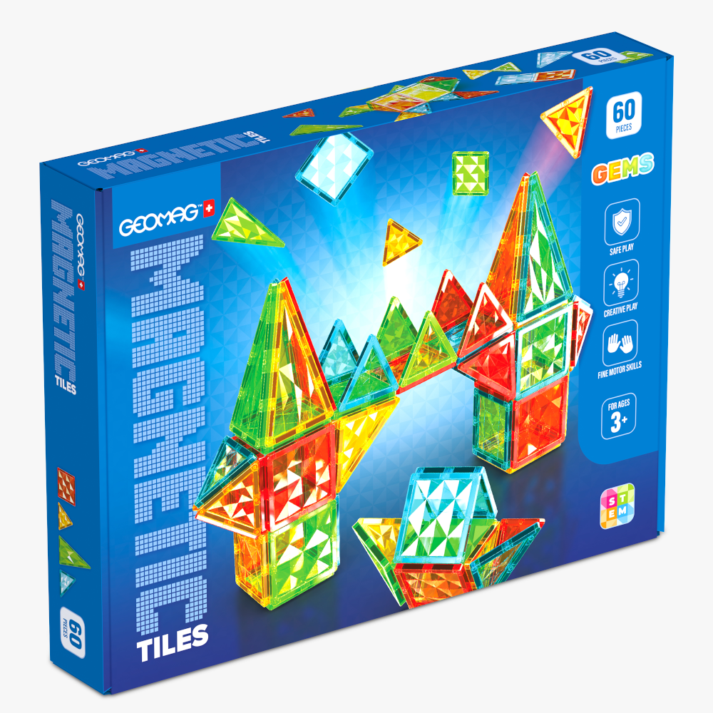 Geomag Magnetic Tiles - 60 kom - Toy & Joy Sarajevo